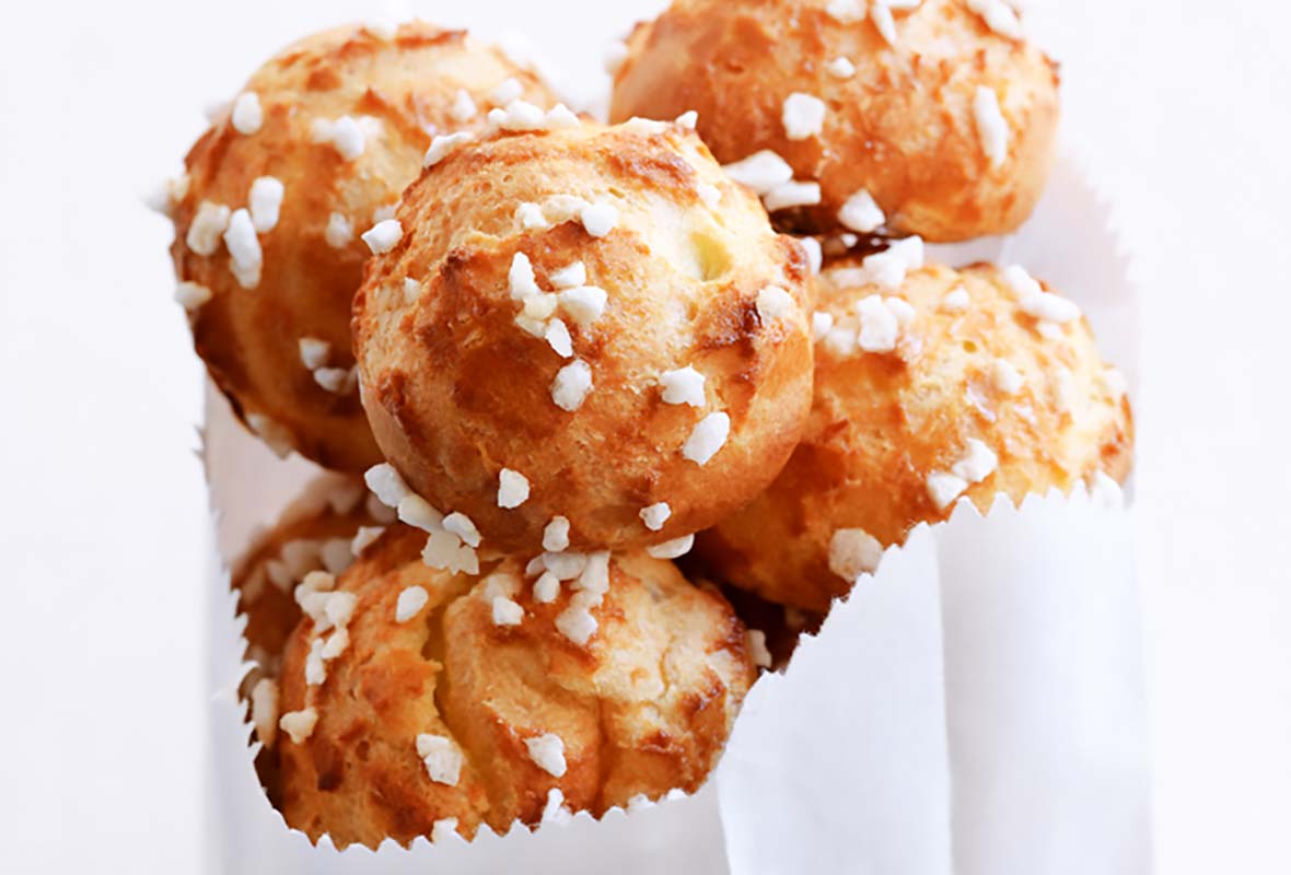 Chouquettes | Cream Puffs with Pearl Sugar Recipe | Leite's Culinaria